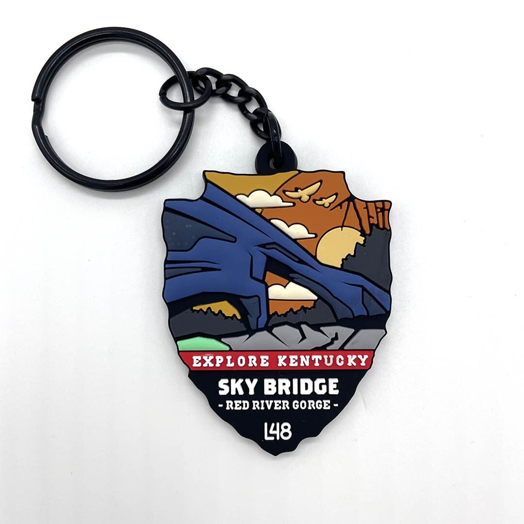 Red River Gorge Sky Bridge Keychain - Etsy