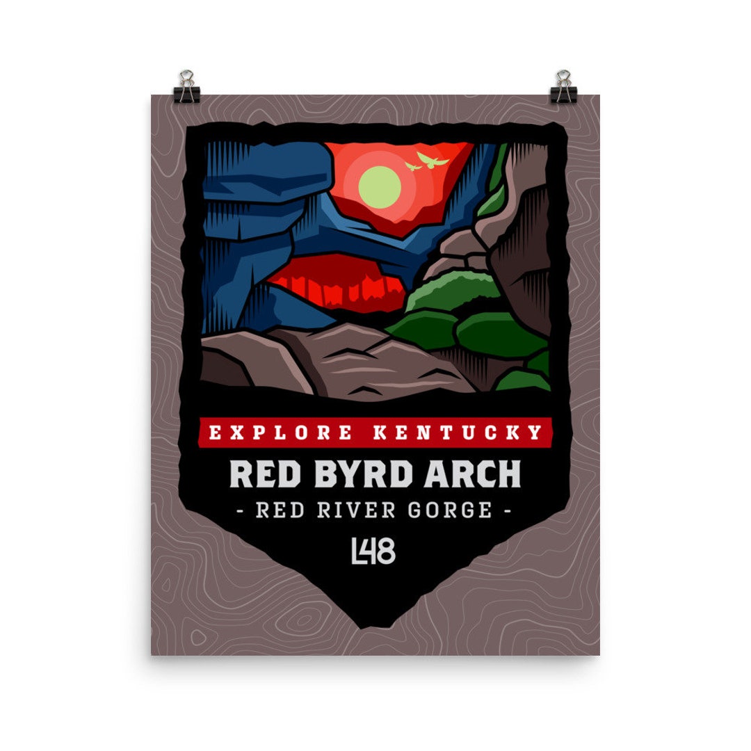 Red River Gorge Red Byrd Arch Poster - Etsy