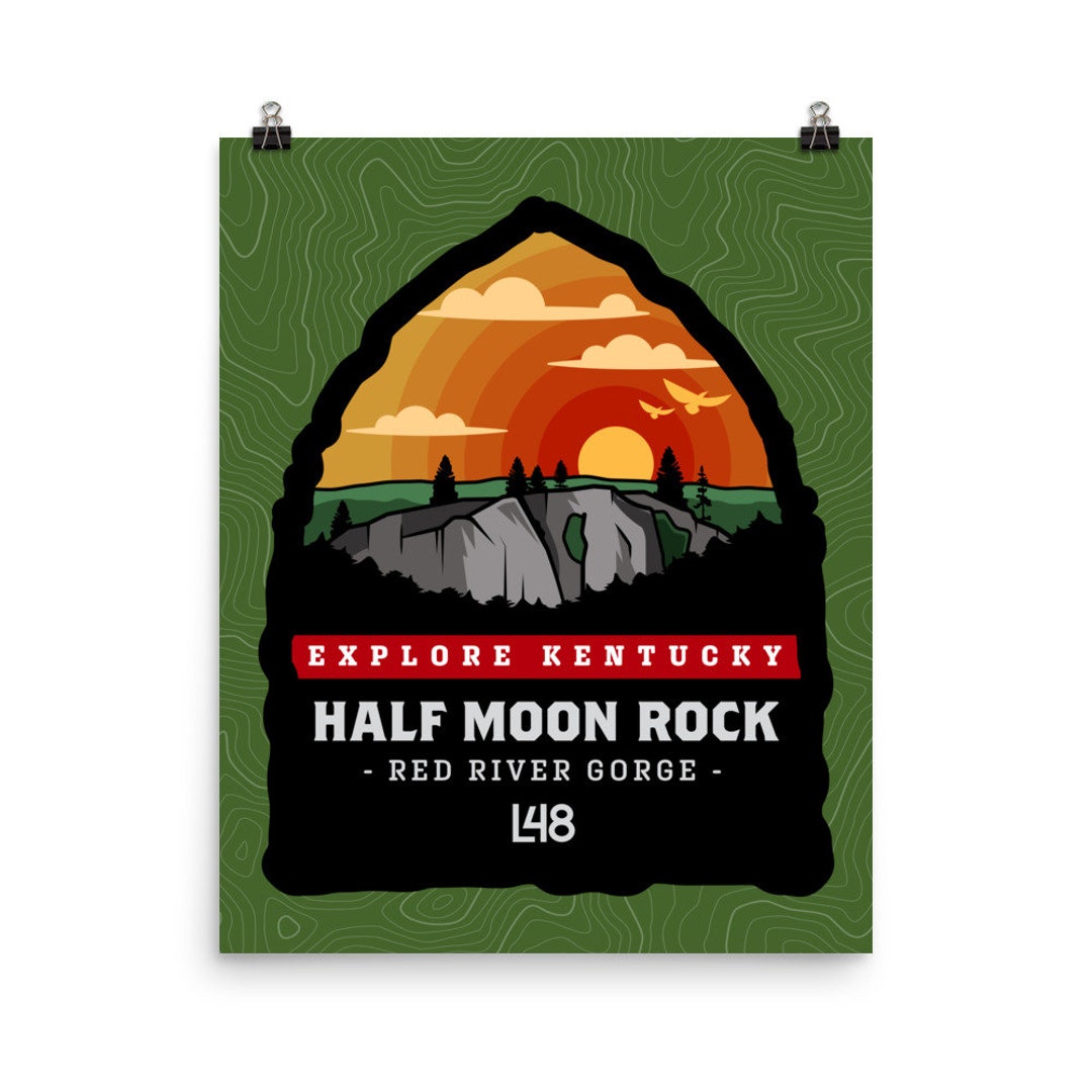 Red River Gorge Half Moon Rock Poster - Etsy