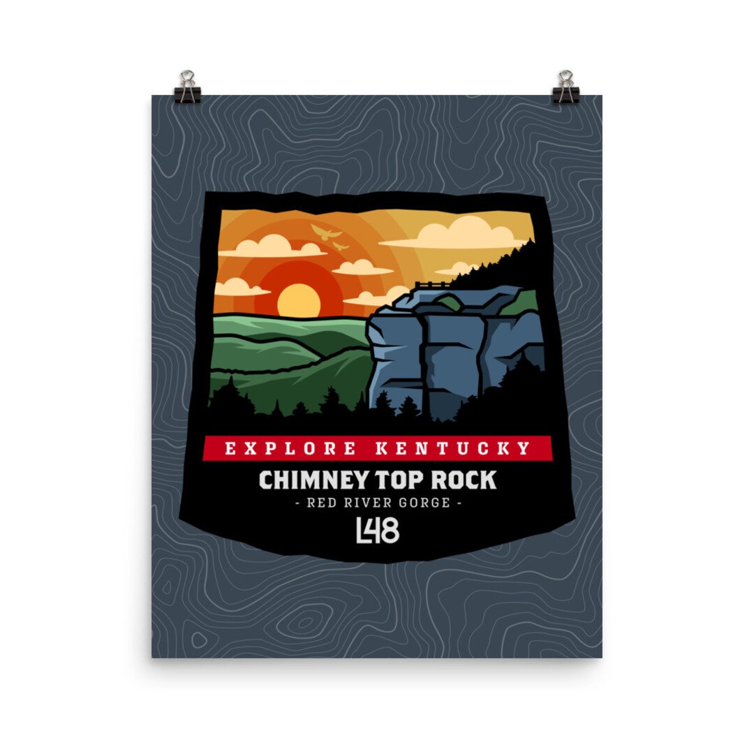 Red River Gorge Chimney Top Rock Poster - Etsy