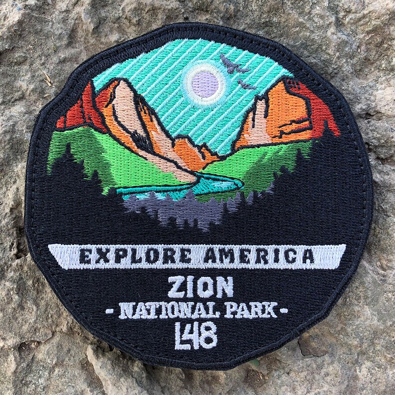 Zion National Park Explore America Patch - Etsy