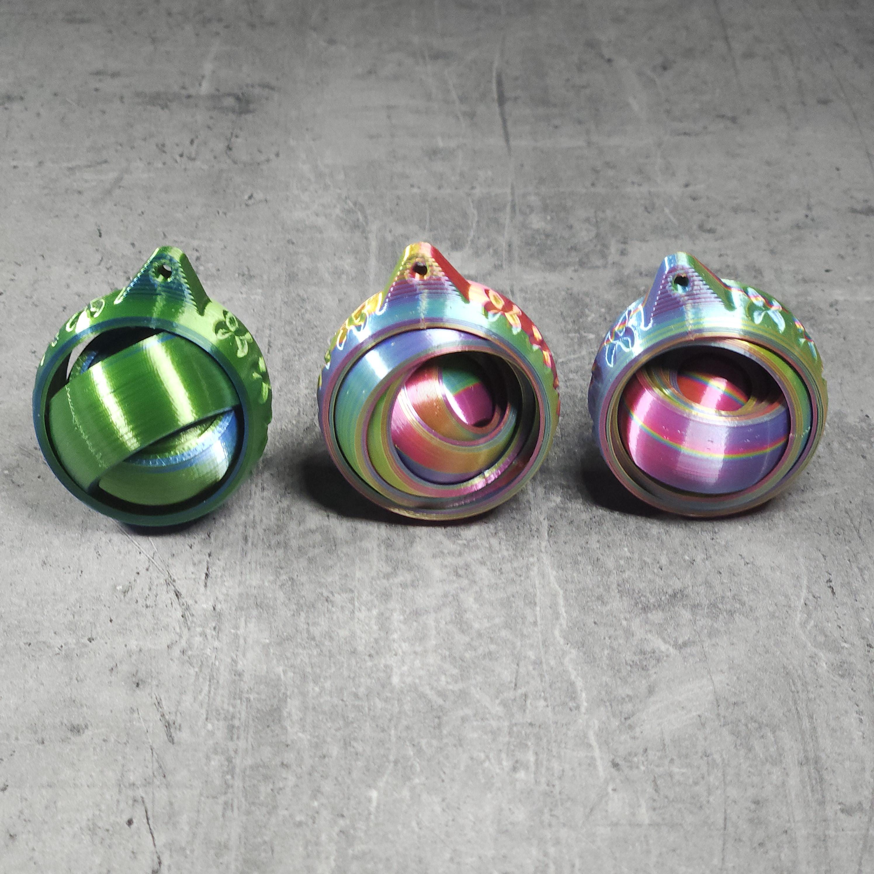 3D Printable Fidget Gyroscope Keychain STL File - Etsy