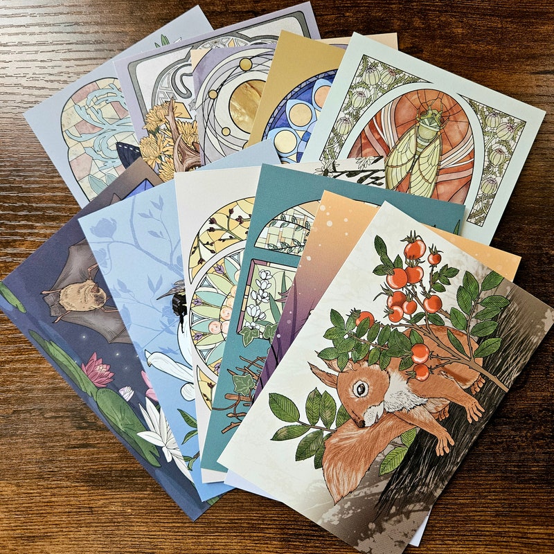 Illustrated Postcard - Etsy