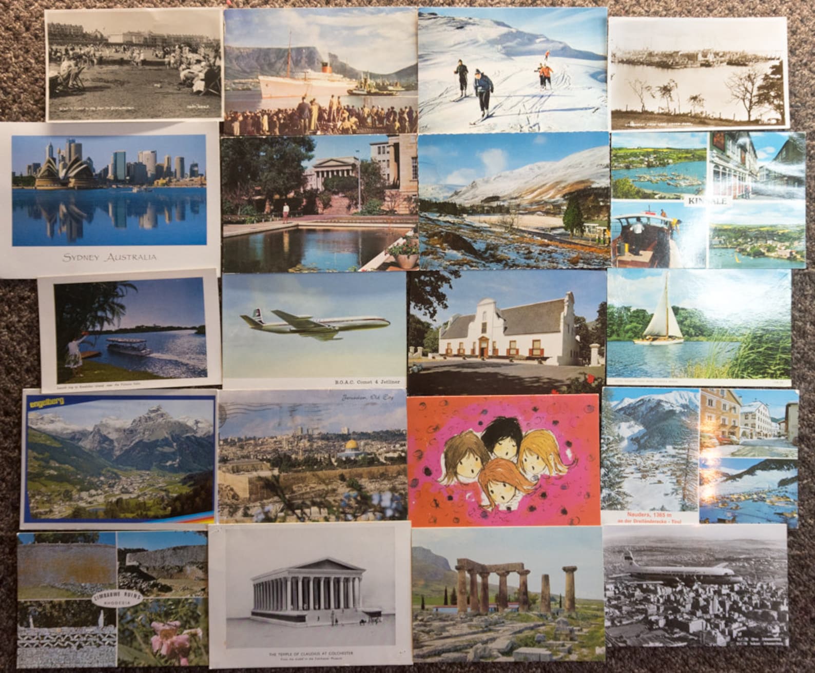 Genuine Retro/vintage Postcards 1960's - 1980's - Colour - Lot of 20 - Etsy