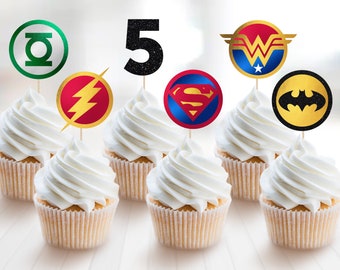 Flash Cupcake Topper | Etsy