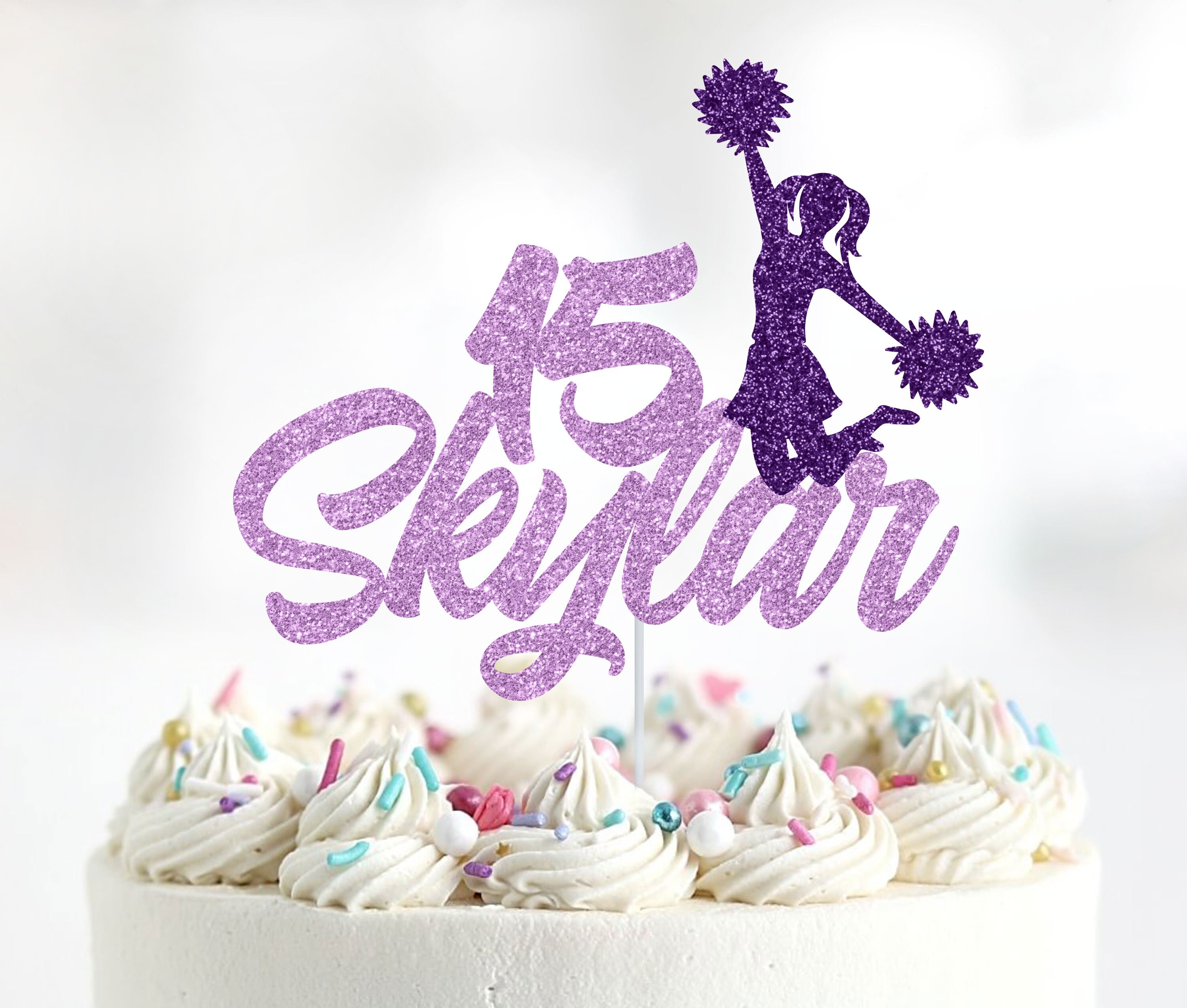 Personalized Cheerleading Cake Topper Custom Cheerleader Cake - Etsy