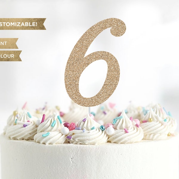 Birthday Cake Topper - Etsy