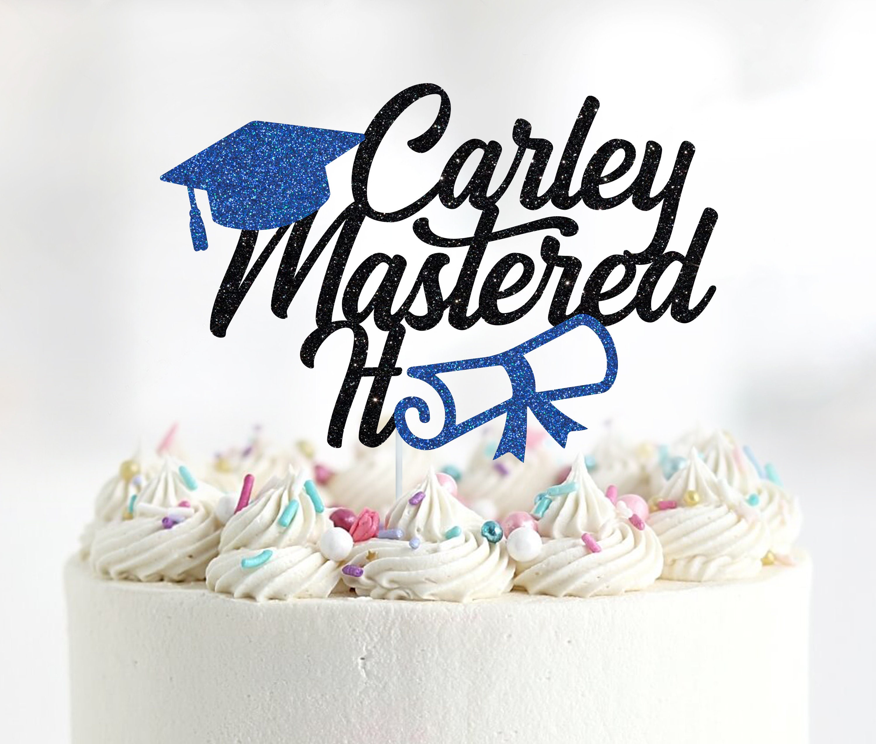 Personalized Mastered It Cake Topper Graduation Cake Topper - Etsy