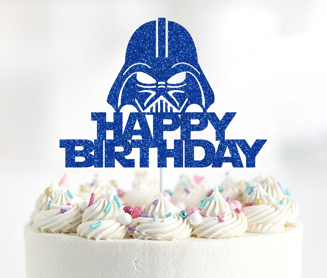 Vader Cake Topper Dark Side Cake Topper May the Forties Be - Etsy Canada