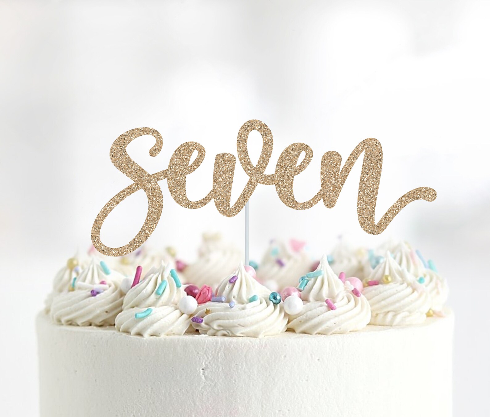 7 Cake Topper Seven Cake Topper Age Cake Topper Number Cake | Etsy