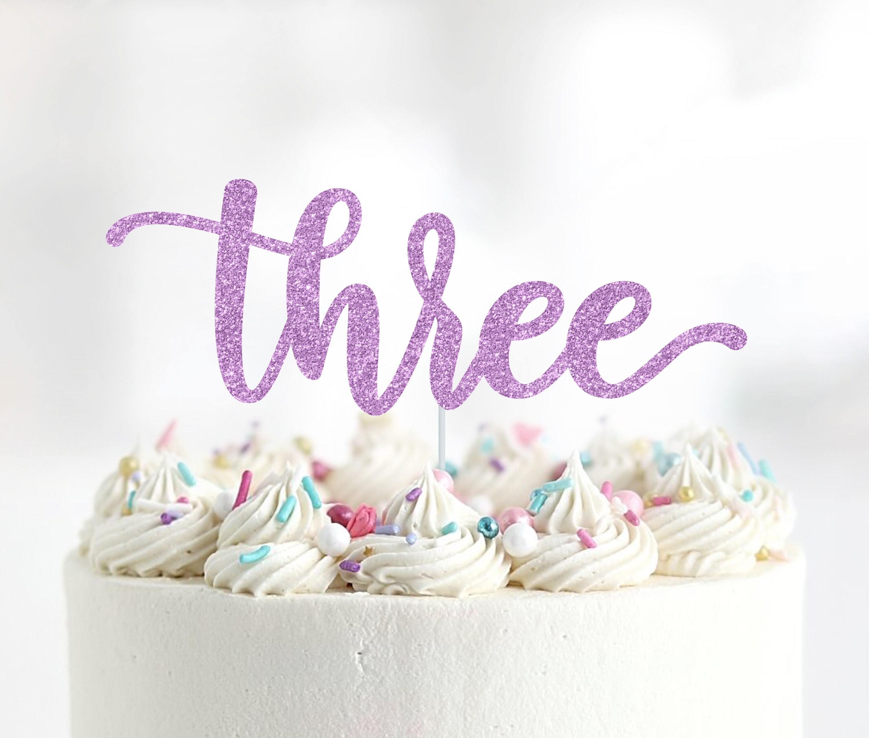 3 Cake Topper Three Cake Topper Age Cake Topper Number Cake - Etsy