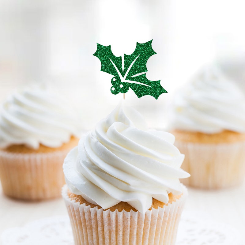 Christmas Cupcake Toppers - Etsy
