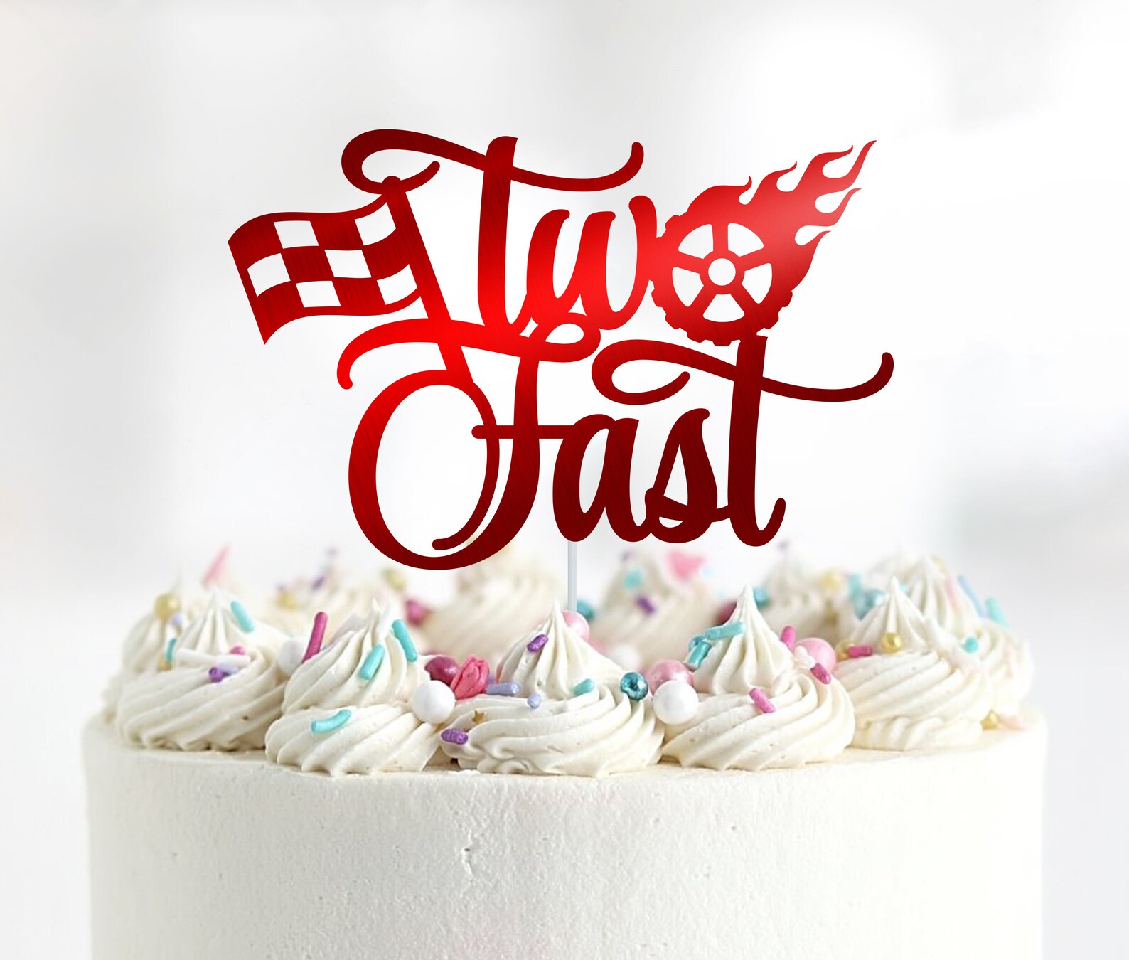 Two Fast Cake Topper 2 Fast Cake Topper Race Car Cake | Etsy