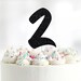 2 Cake Topper, Two Cake Topper, Age Cake Topper, Number Cake Topper ...
