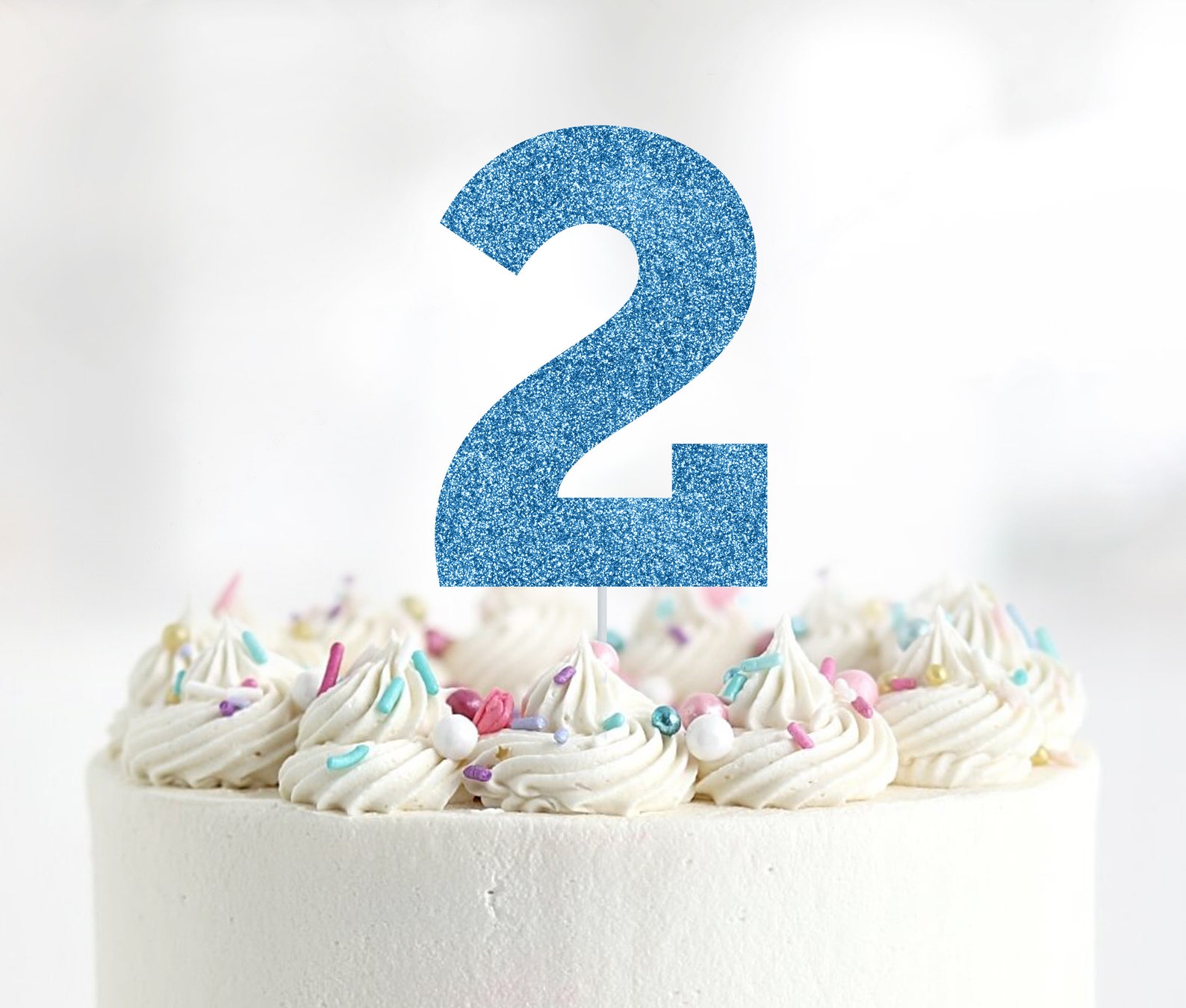 2 Cake Topper Two Cake Topper Age Cake Topper Number Cake | Etsy