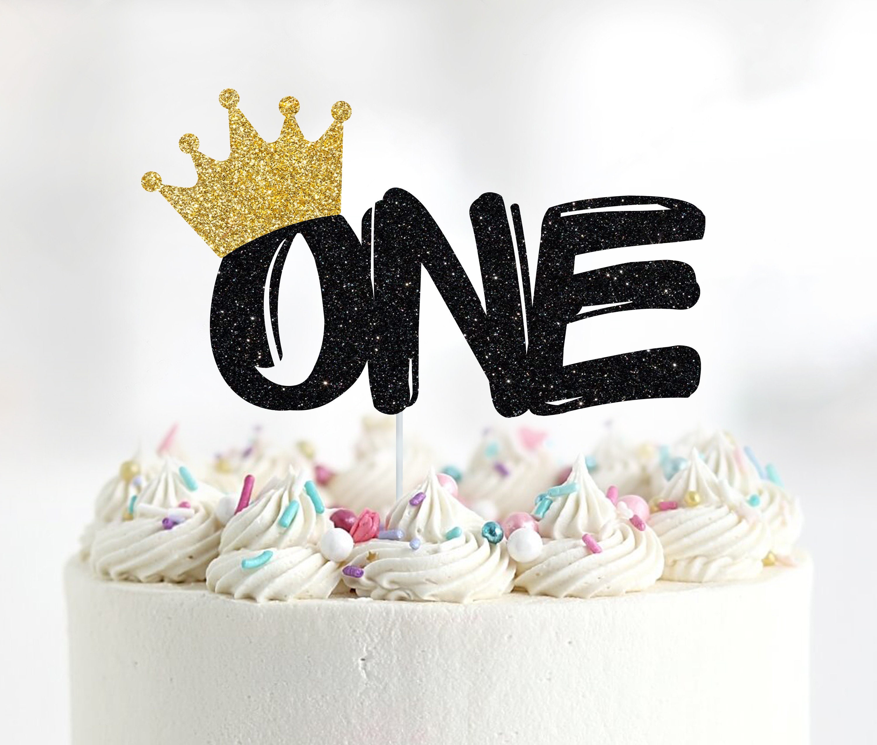 ONE Crown Cake Topper the Big ONE Cake Topper Notorious One - Etsy Canada