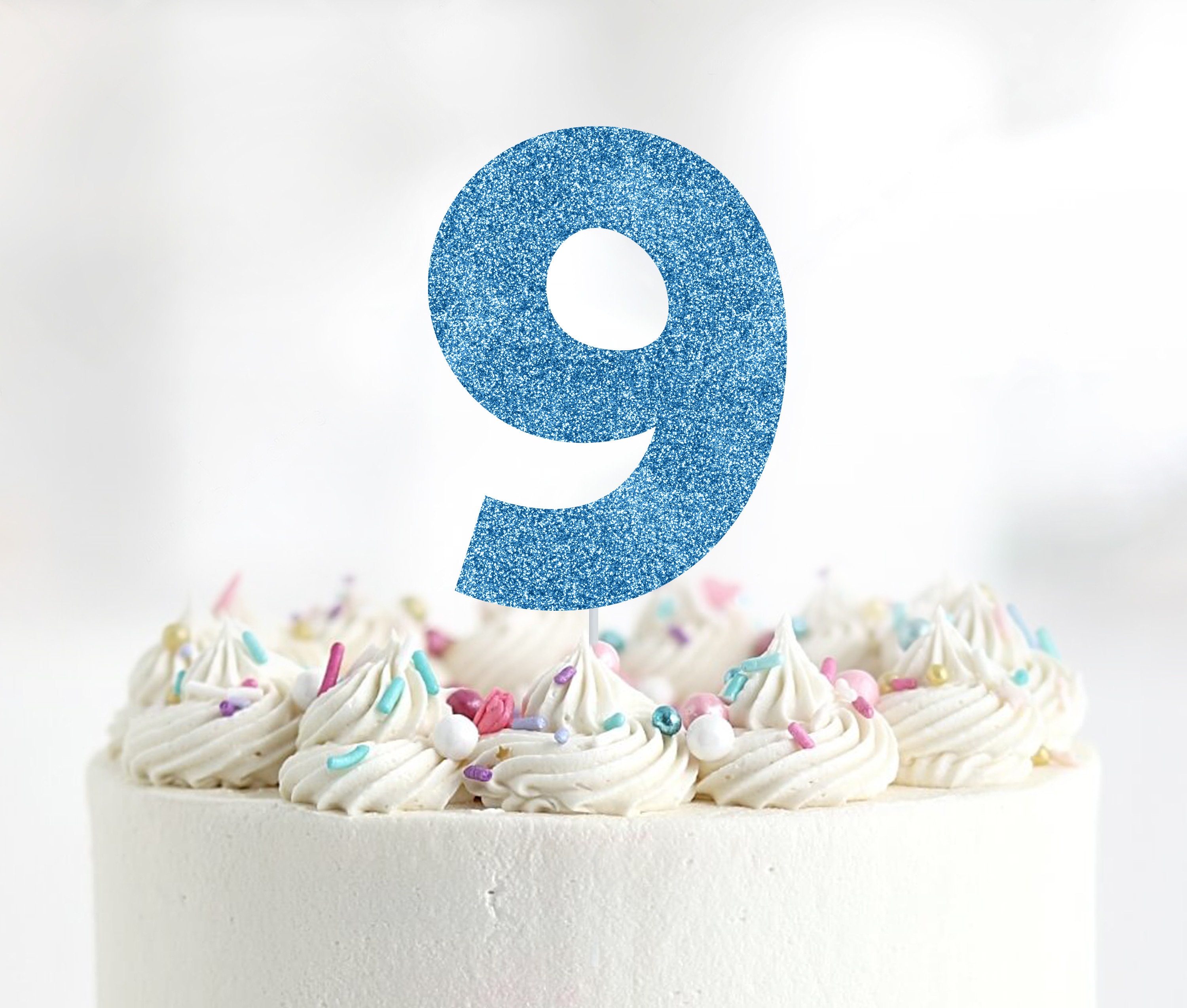 9 Cake Topper Nine Cake Topper Age Cake Topper Number Cake | Etsy