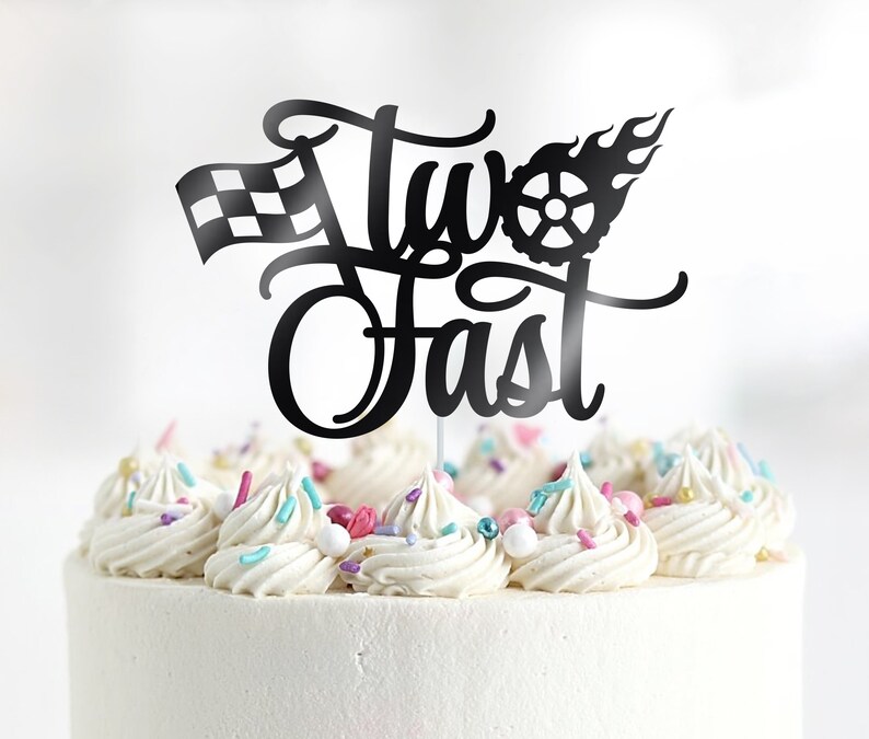 Two Fast Cake Topper 2 Fast Cake Topper Race Car Cake | Etsy Canada