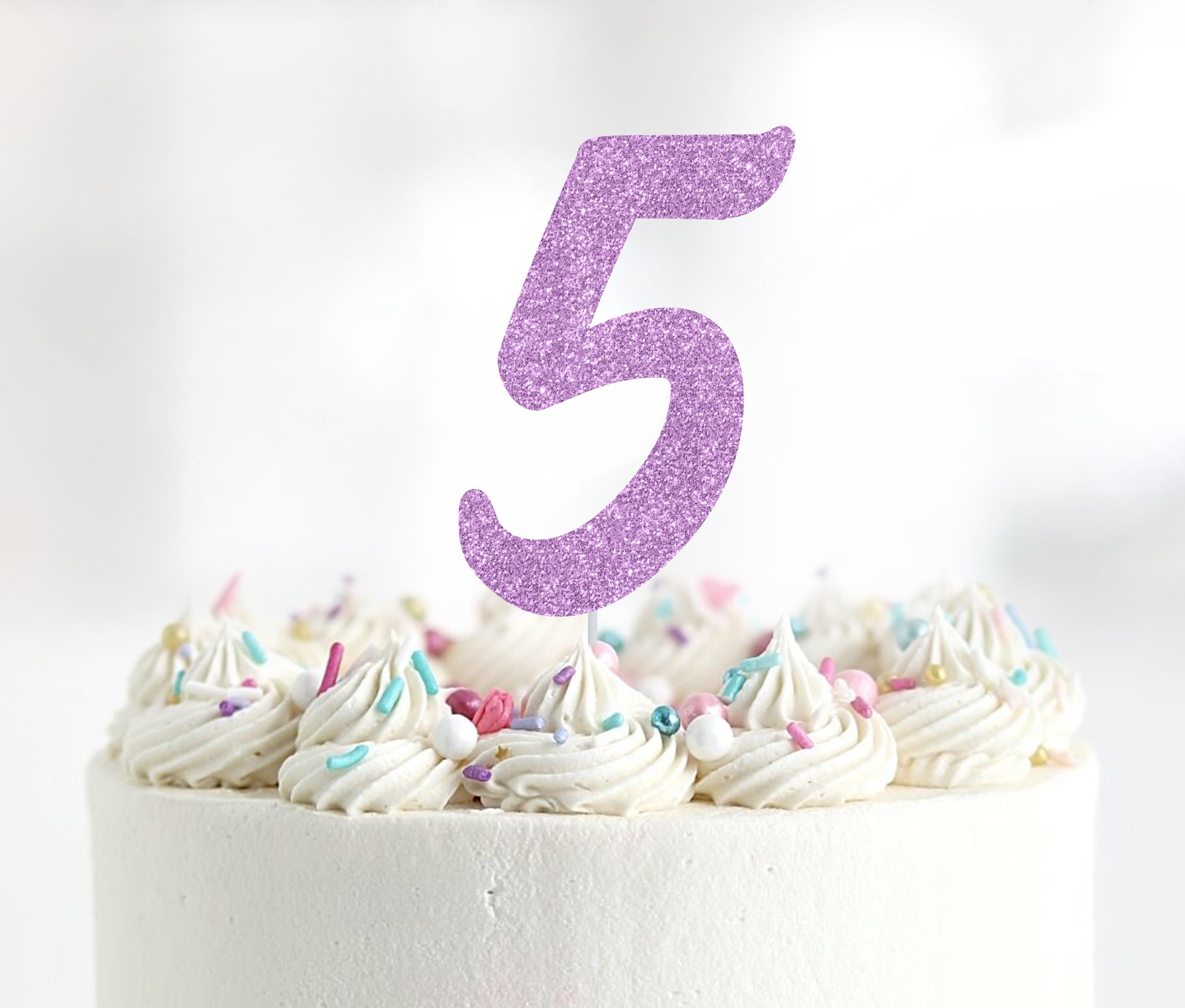 5 Cake Topper Five Cake Topper Age Cake Topper Number Cake | Etsy