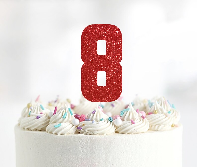 8 Cake Topper Eight Cake Topper Age Cake Topper Number Cake - Etsy