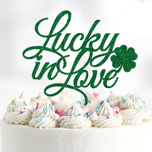 St. Patrick's Day Glitter Cupcake Toppers, Shamrock, Rainbow, Clover - Etsy