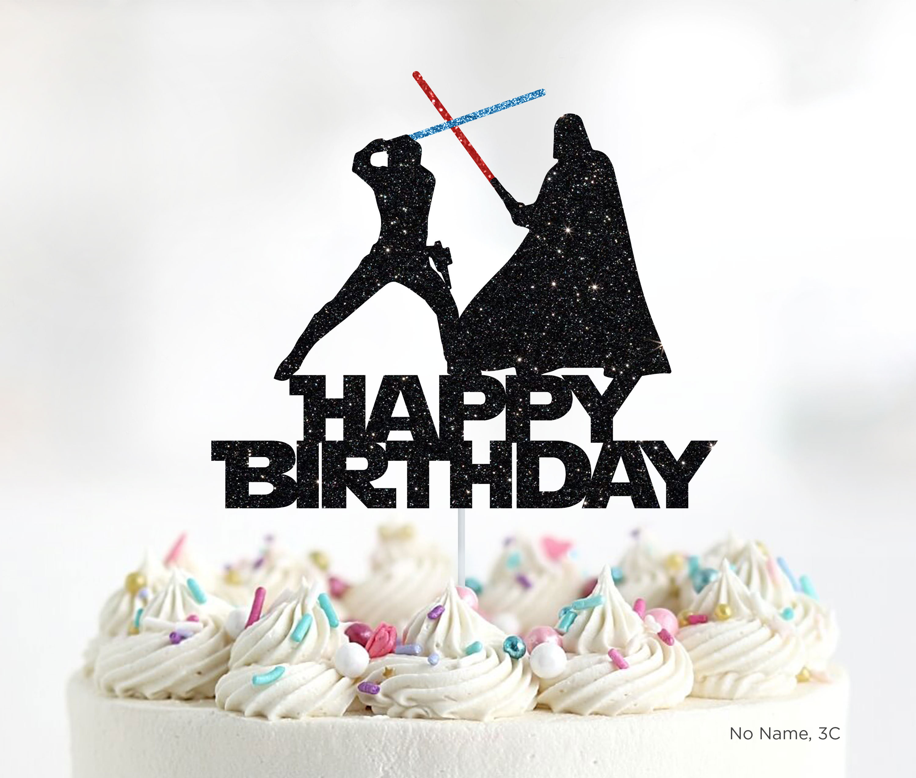 Galaxy Cake Topper Dark Side Cake Topper May the Forties Be - Etsy Canada