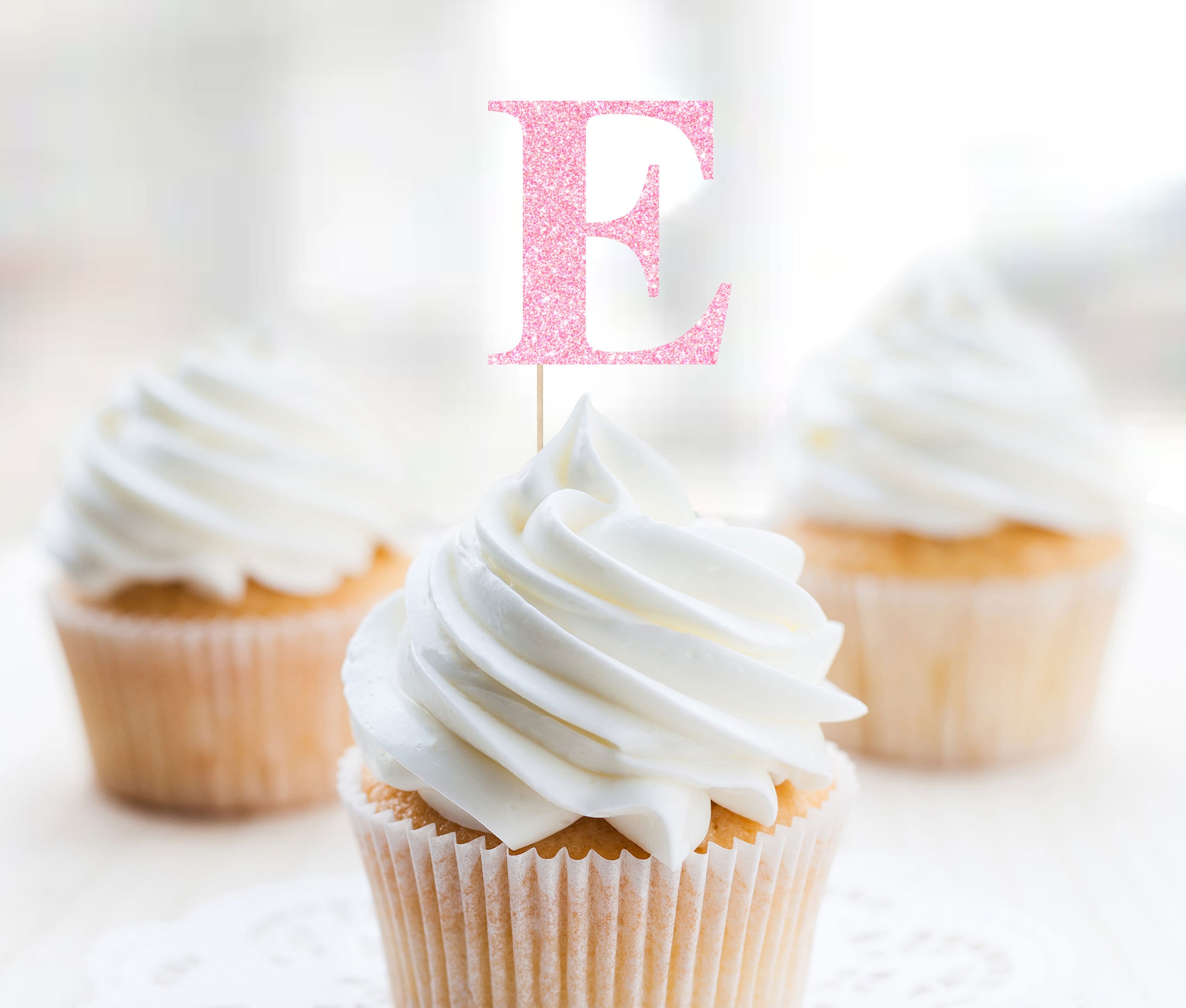 Initial Cupcake Topper Serif Letter Topper Classic Font - Etsy