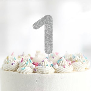 1 Cake Topper, One Cake Topper, Age Cake Topper, Number Cake Topper ...