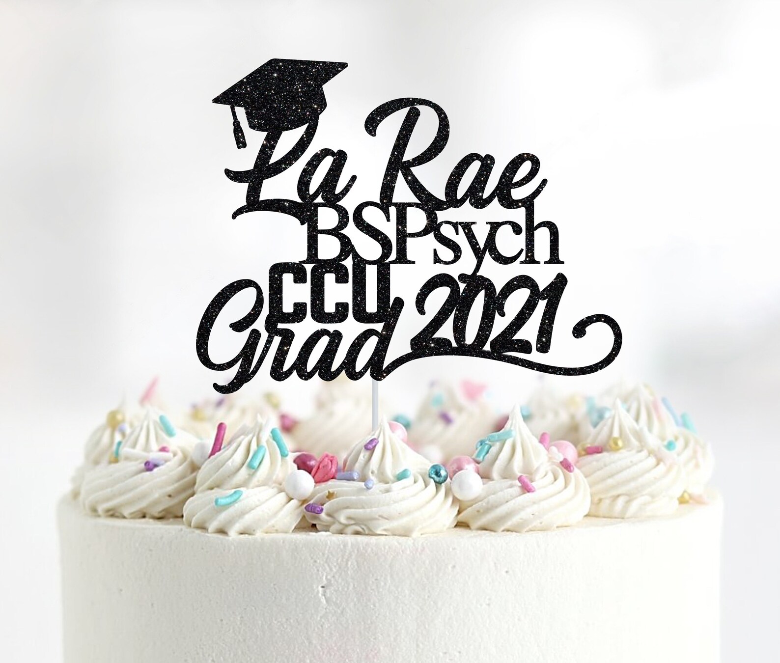 Custom Grad Cake Topper Custom Degree Cake Topper Class of | Etsy