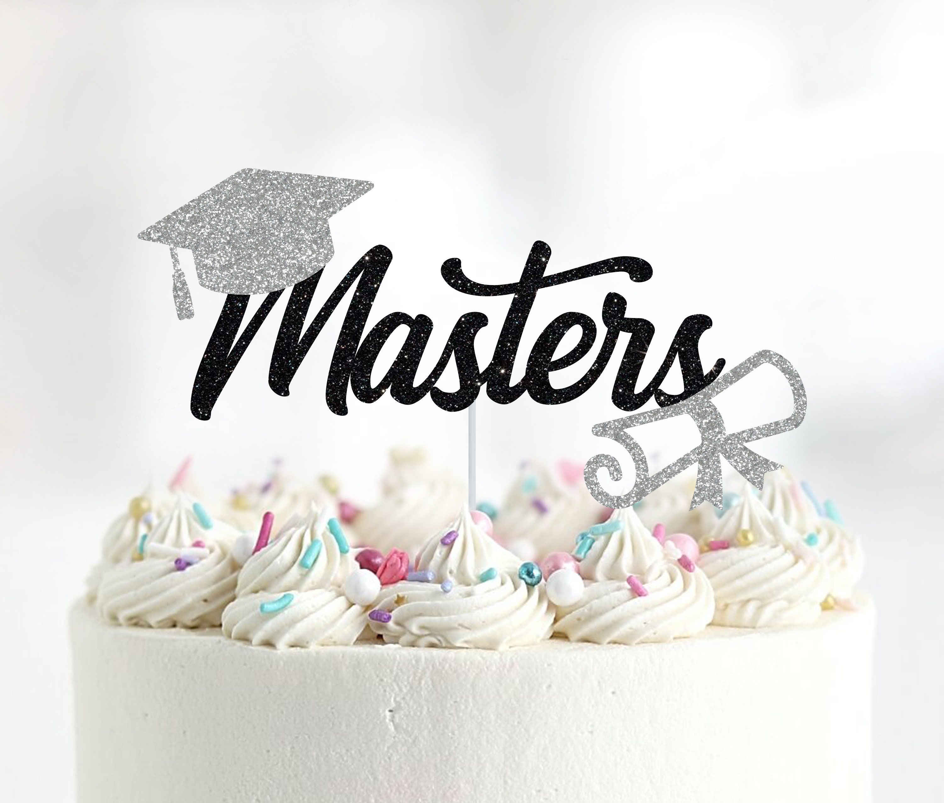 Masters Cake Topper Graduation Cake Topper Class of 2021 | Etsy