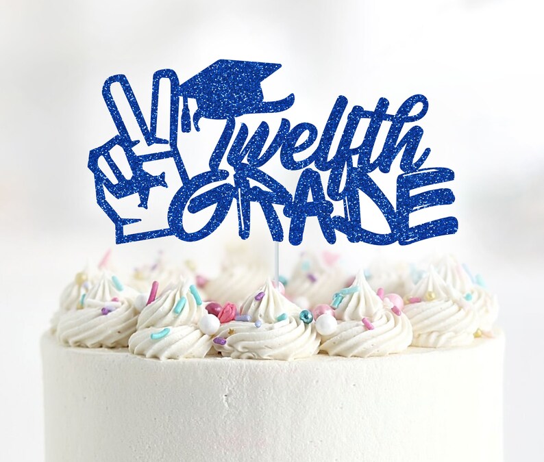Twelfth Grade Graduation Cake Topper 12th Grade Grad Cake - Etsy