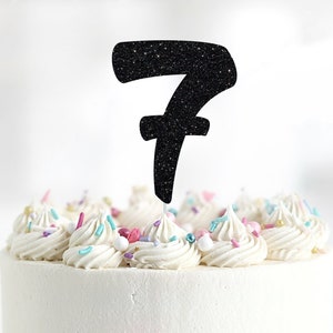 7 Cake Topper, Seven Cake Topper, Age Cake Topper, Number Cake Topper ...