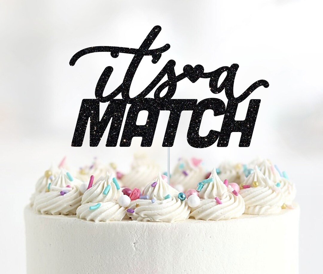 It's A Match Cake Topper, Match Day Party Decorations, Med School ...