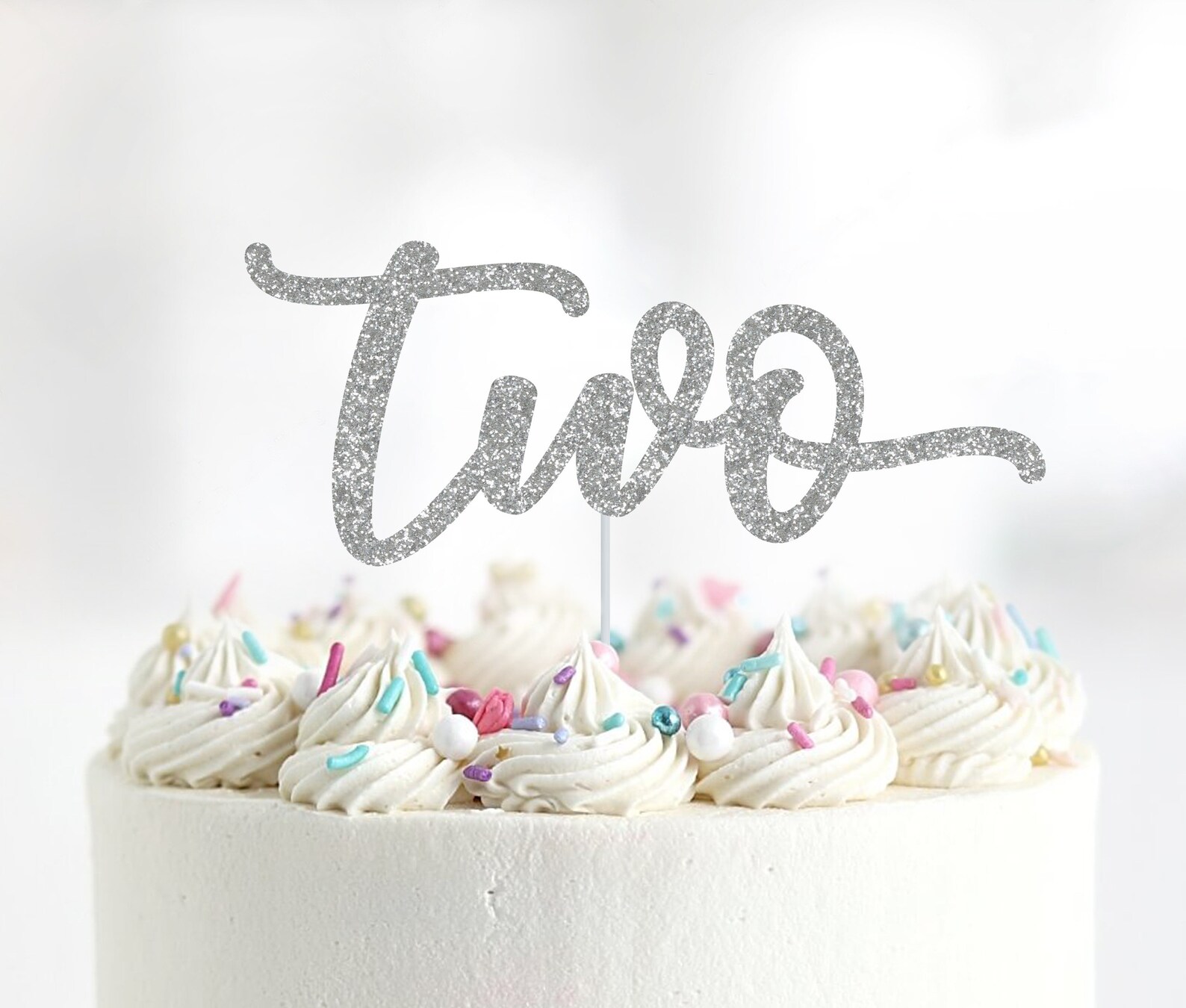 Two Cake Topper 2 Cake Topper Written 2 Cake Topper Age - Etsy