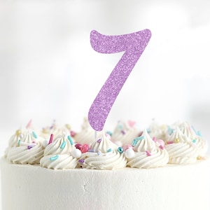 7 Cake Topper, Seven Cake Topper, Age Cake Topper, Number Cake Topper ...