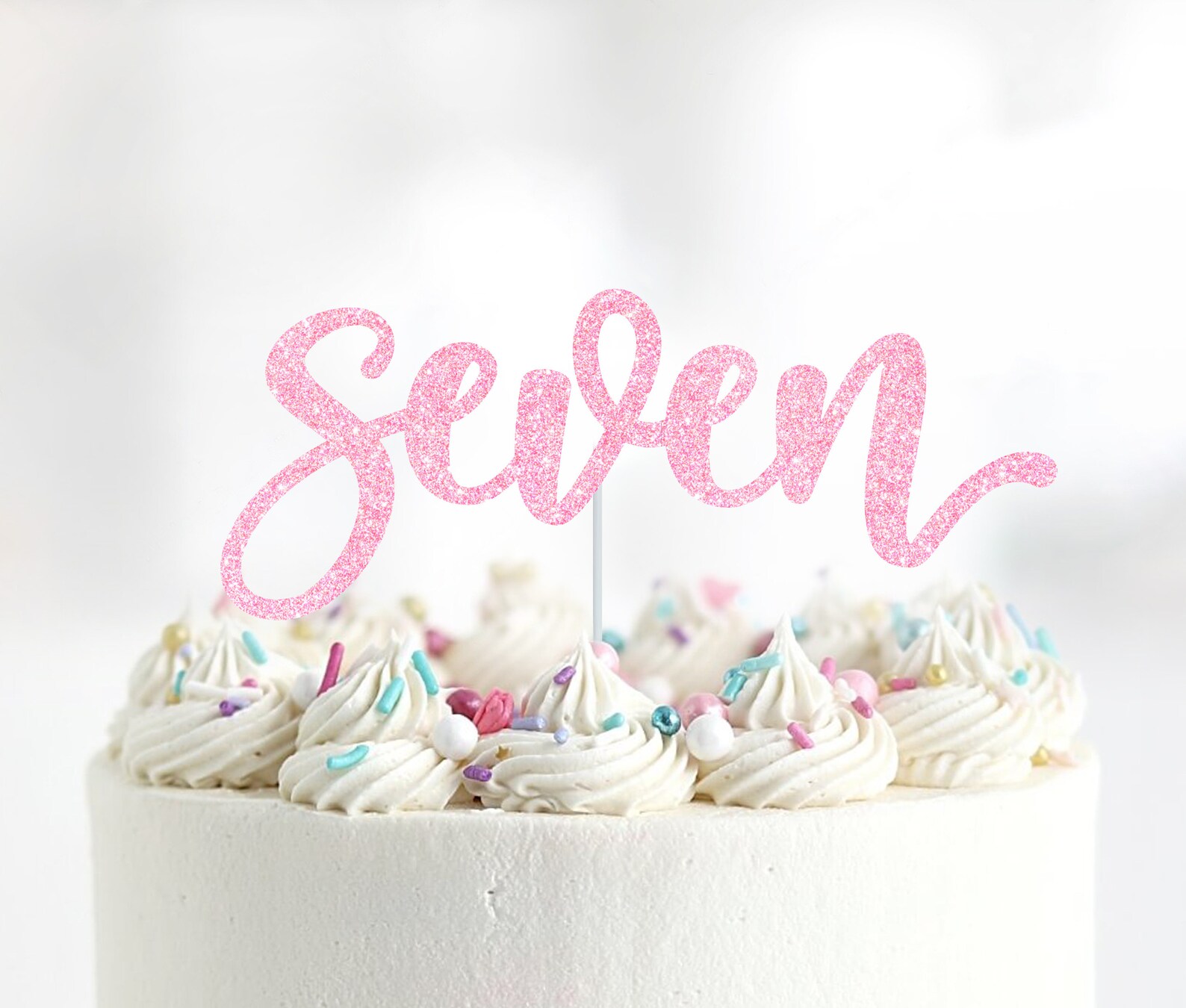 7 Cake Topper Seven Cake Topper Age Cake Topper Number Cake | Etsy