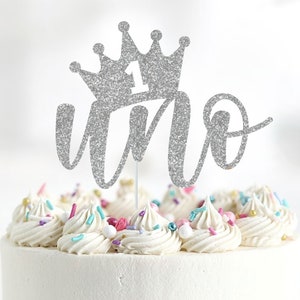 Uno Cake Topper Crown Cake Topper One Cake Topper 1st - Etsy
