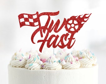 Two Fast Cake Topper - Etsy