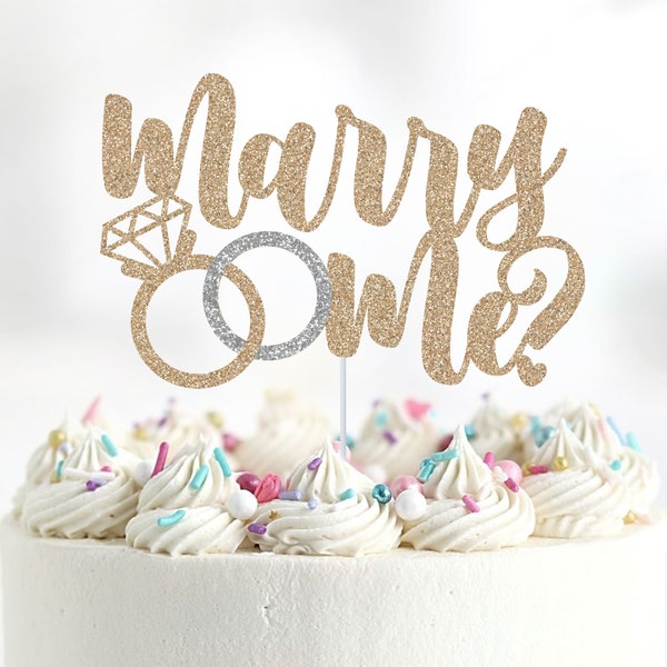 Marry Me Cake Topper - Etsy