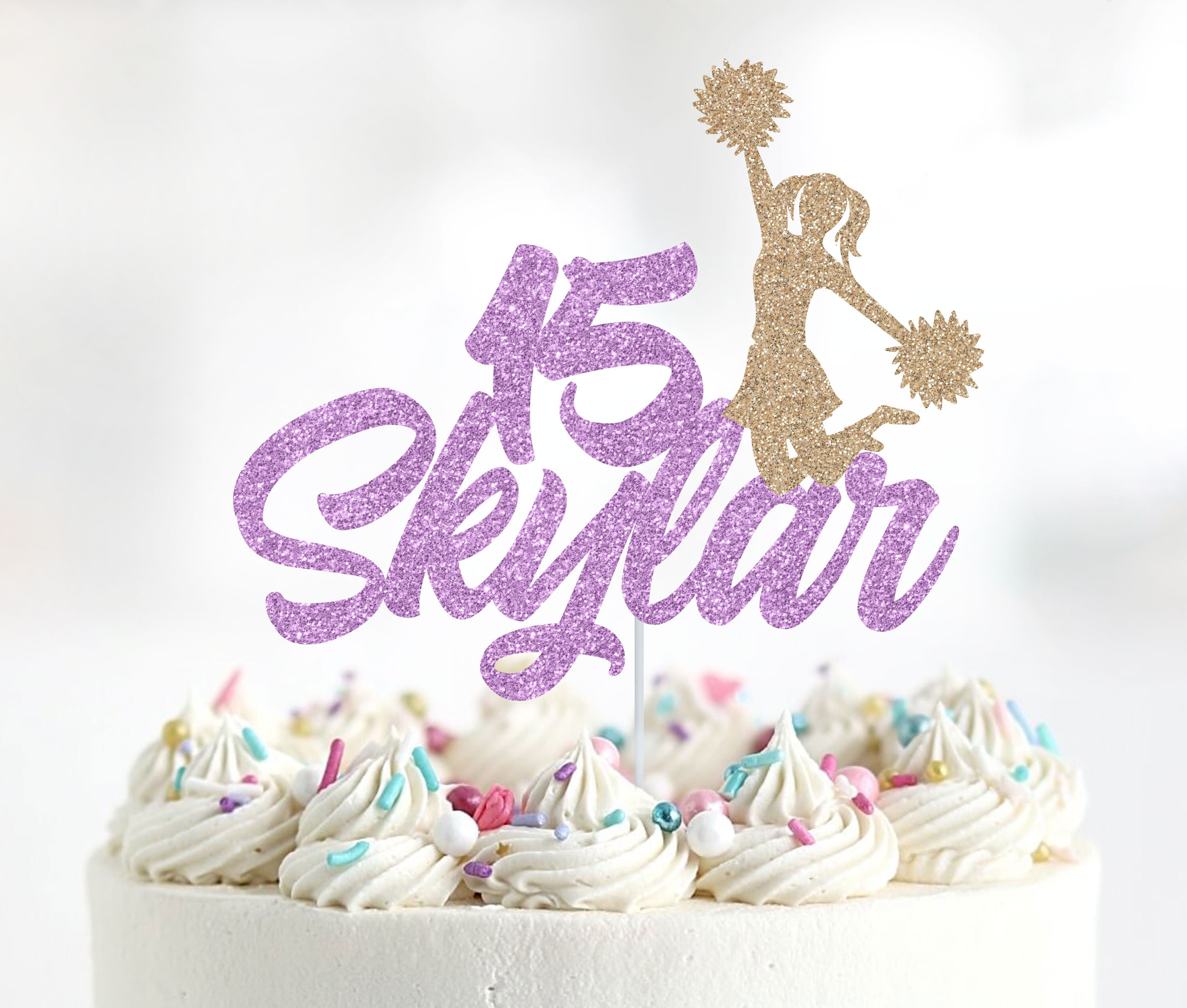 Personalized Cheerleading Cake Topper Custom Cheerleader Cake - Etsy