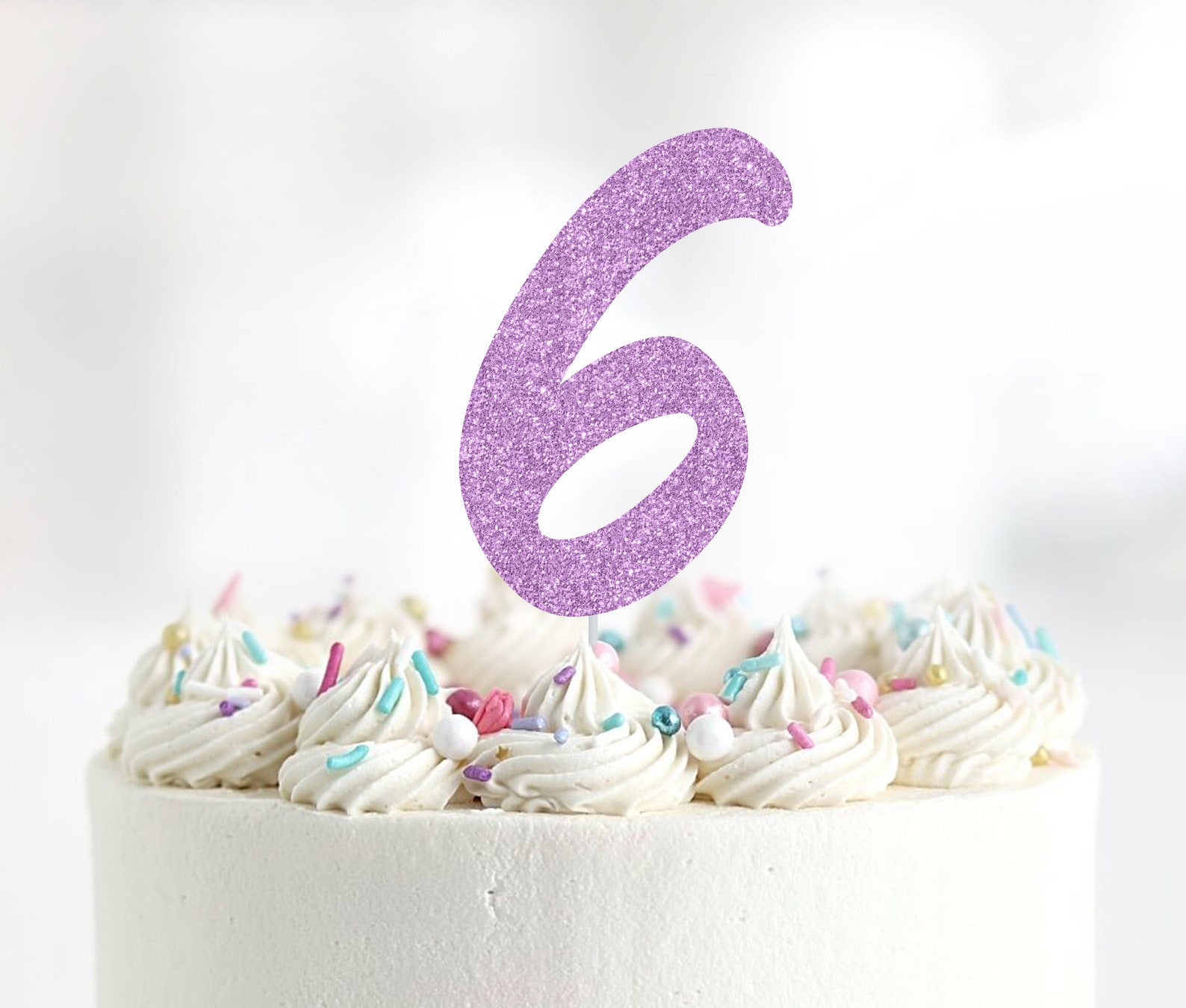 6 Cake Topper Six Cake Topper Age Cake Topper Number Cake - Etsy