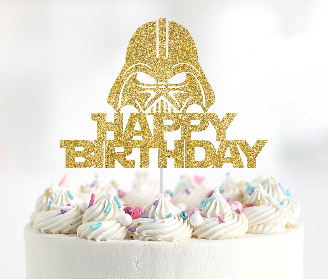 Vader Cake Topper Dark Side Cake Topper May the Forties Be - Etsy Canada