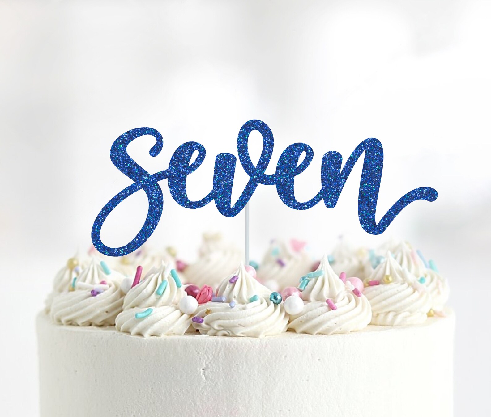 7 Cake Topper Seven Cake Topper Age Cake Topper Number Cake - Etsy