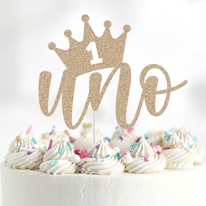 Uno Cake Topper Crown Cake Topper One Cake Topper 1st - Etsy