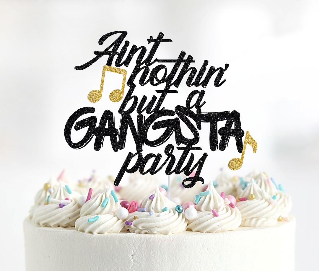 Ain't Nothin' but a Gangsta Party, Throwback Birthday Decorations, Two ...