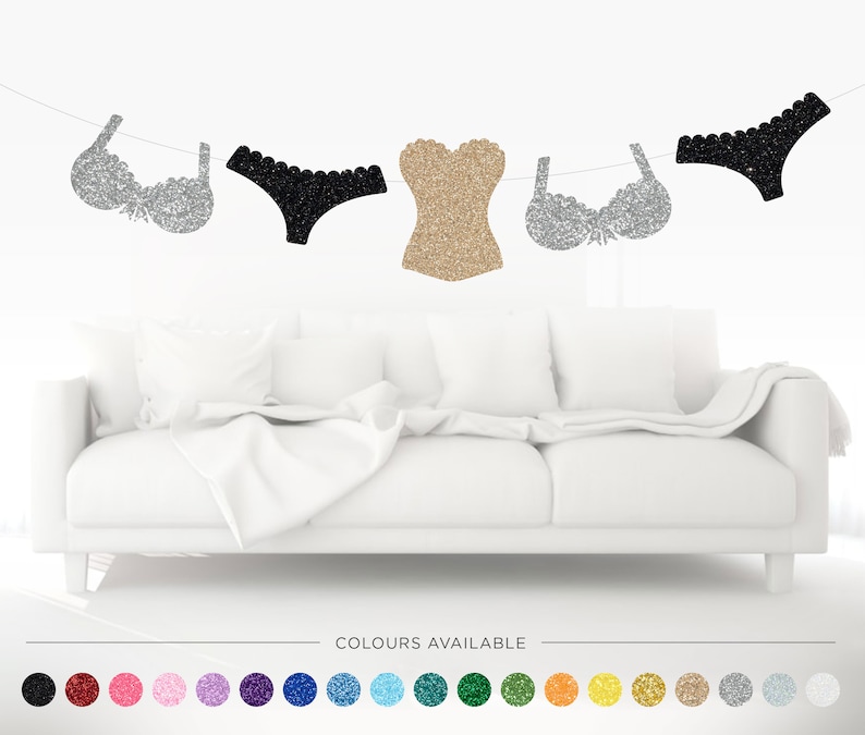 Lingerie Banner Bachelorette Banner Bra and Panties Banner - Etsy