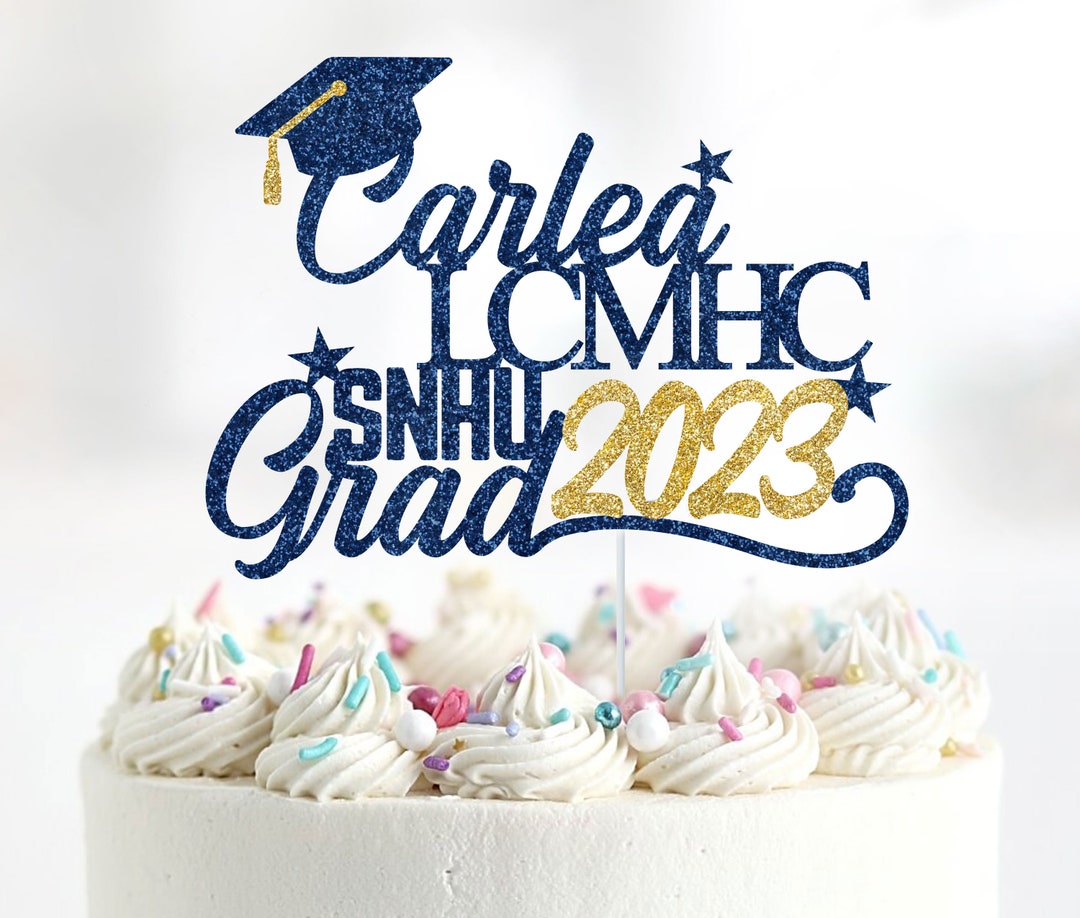 Custom Grad Cake Topper, Custom Degree Cake Topper, Class of 2021 Cake ...