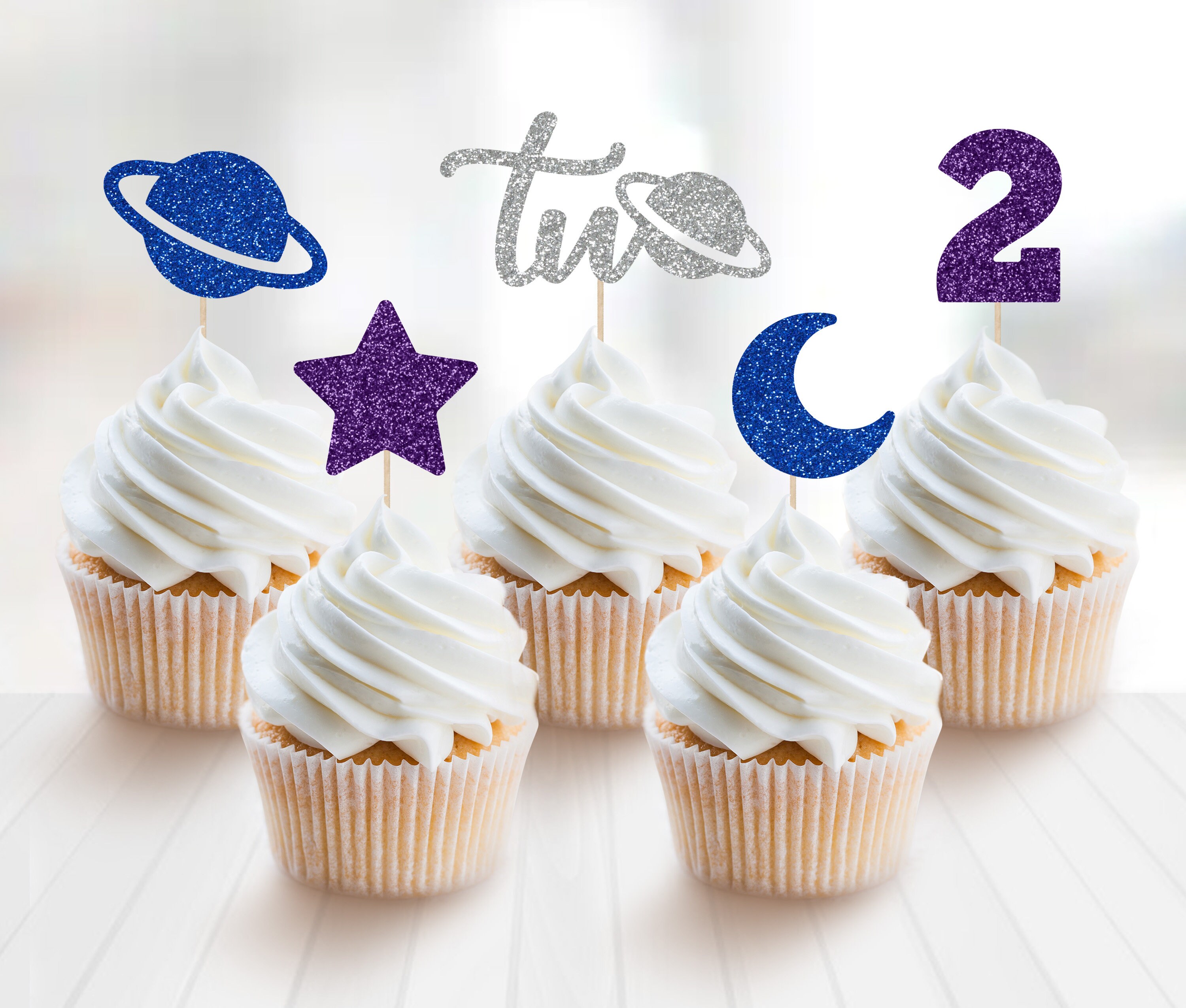 Cupcakes With Edible Solar System