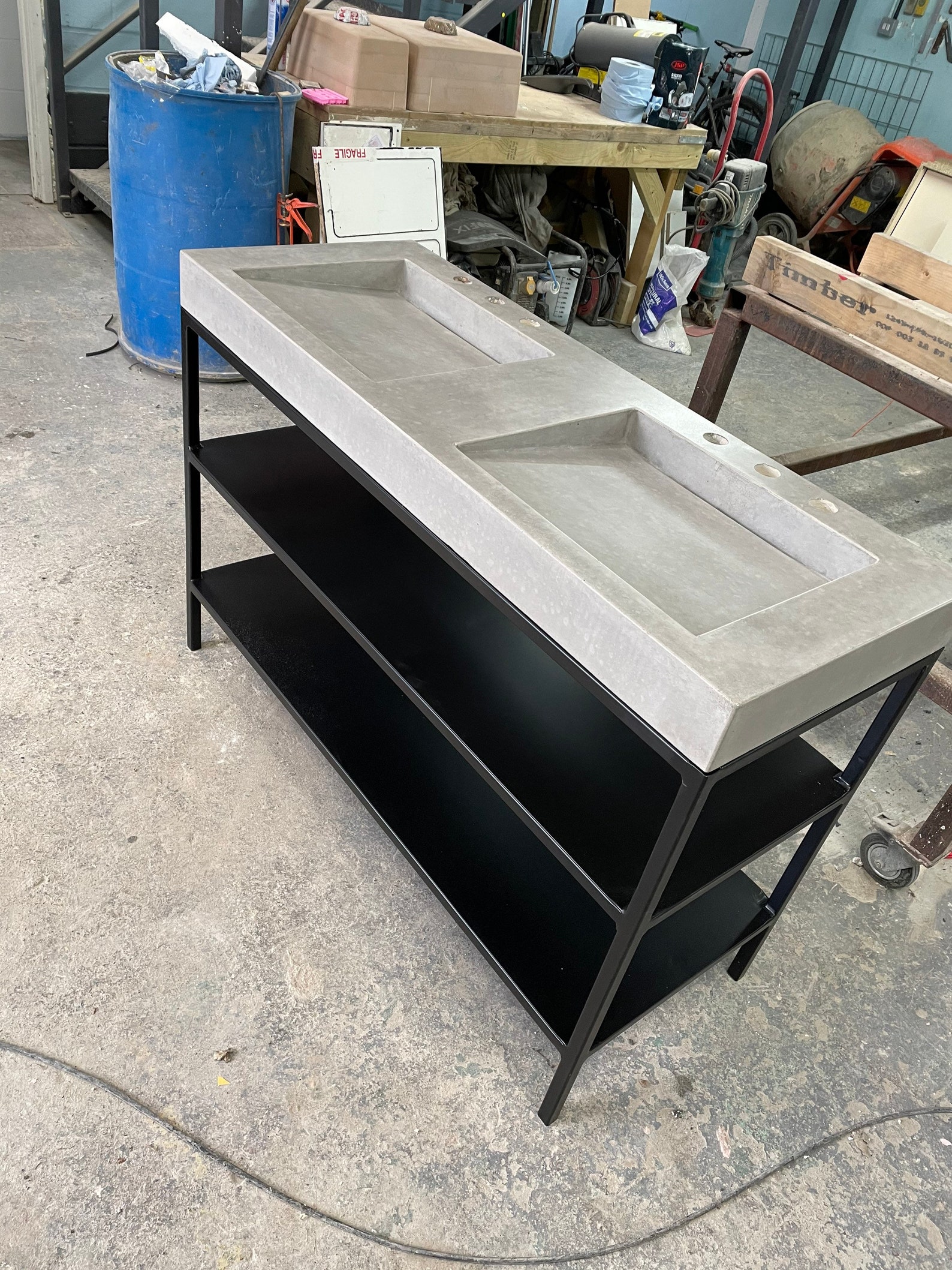 Concrete Slope Sink & Frame - Etsy
