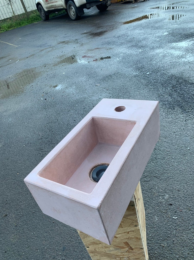 Mini concrete bathroom sink | Etsy